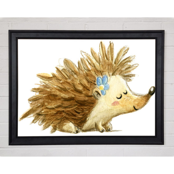 Harriet Bee The Happy Hedgehog - Single Picture Frame Print | Wayfair.co.uk