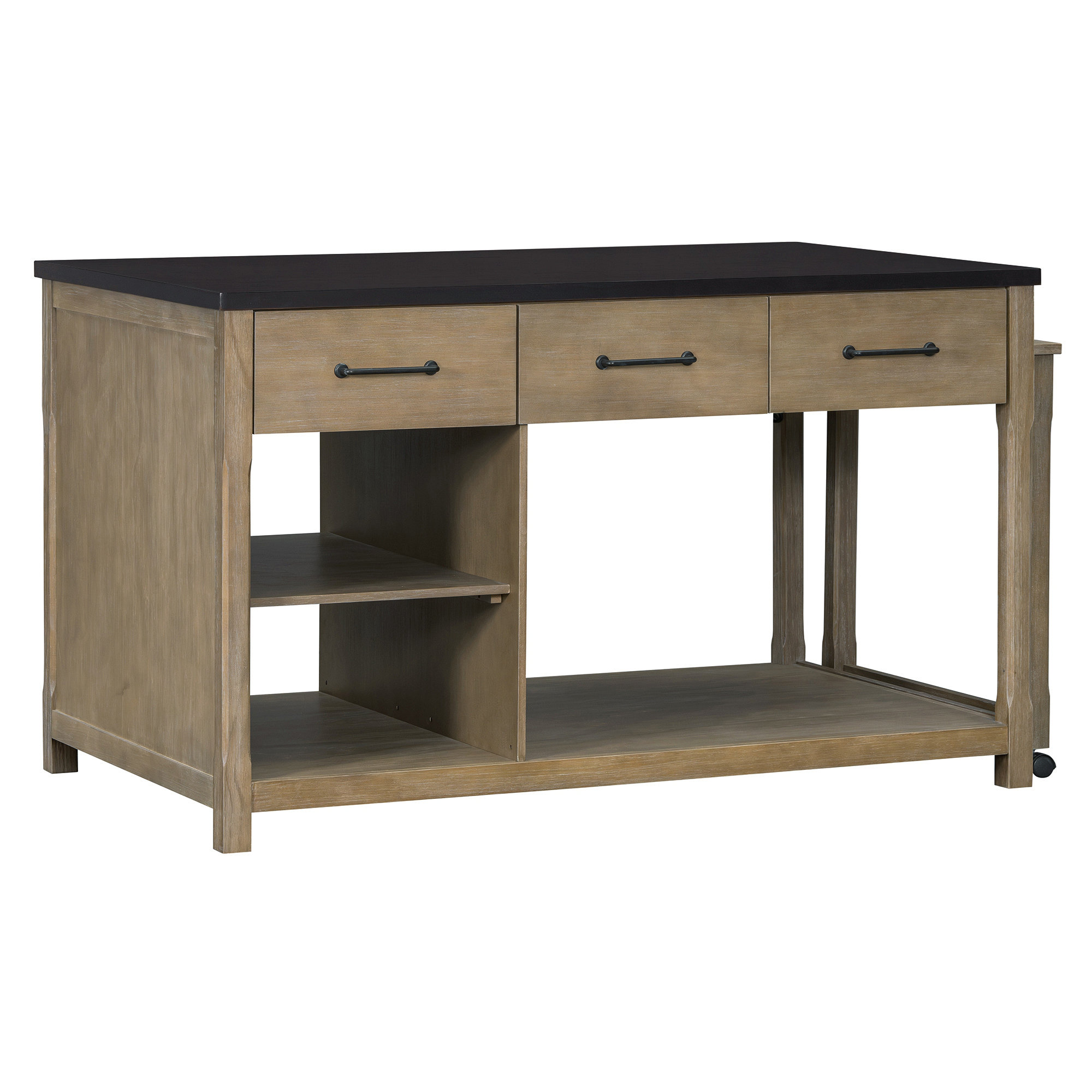 Latitude Run® Extendable Kitchen Island With Storage, Multi-Functional ...