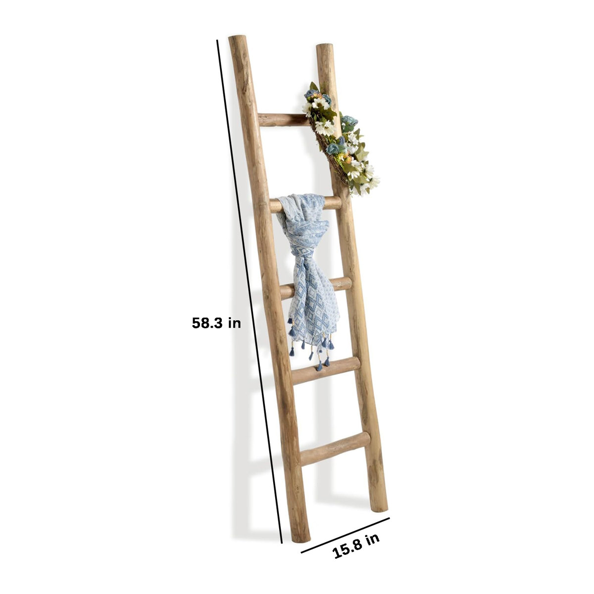 Millwood Pines Fully Assembled 57" Wooden Blanket Ladder & Reviews ...