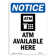 SignMission Atm Available Here Sign with Symbol | Wayfair