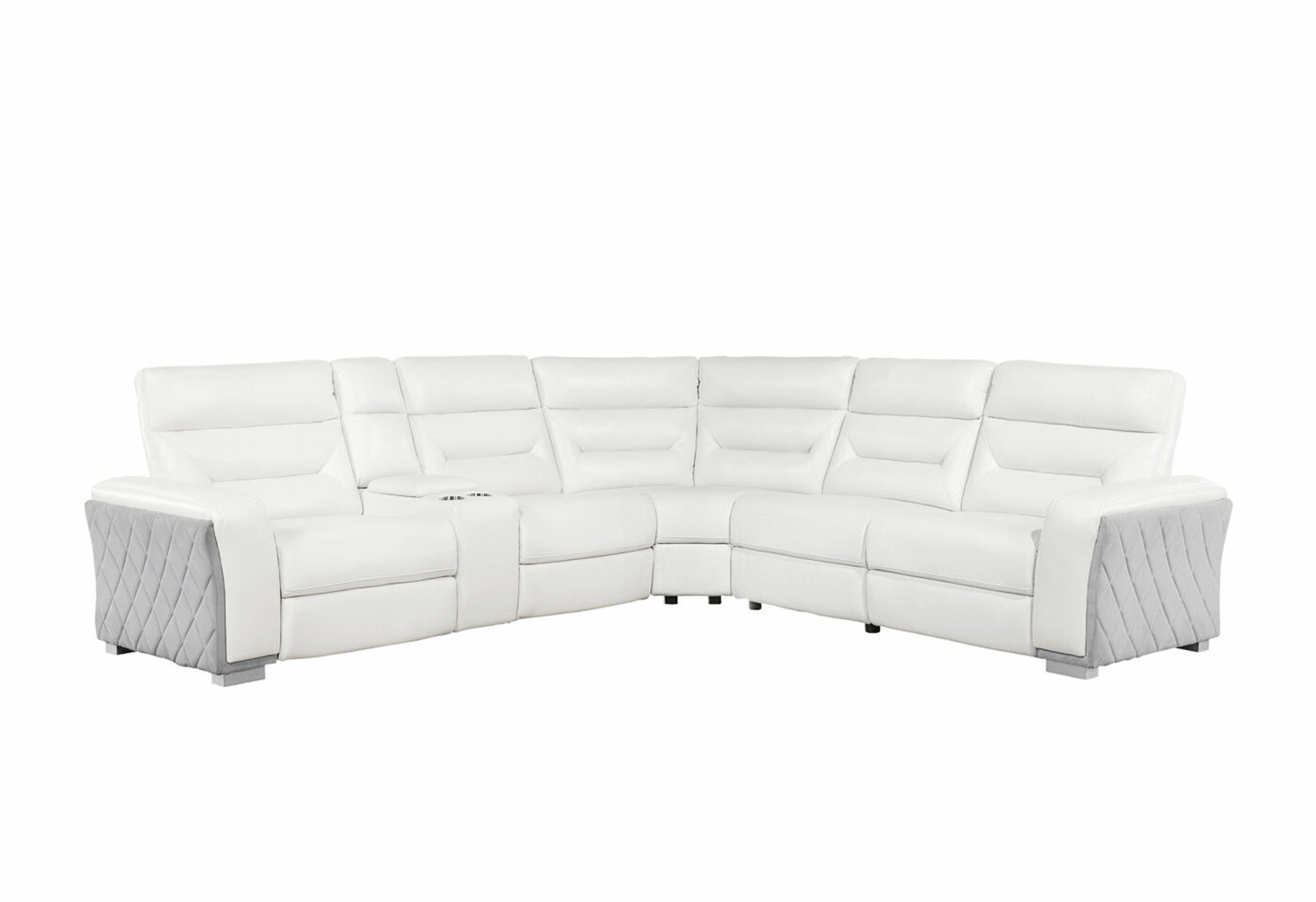 Hokku Designs COOLRAY MIST/ASH SECTIONAL Sofa Couch | Wayfair