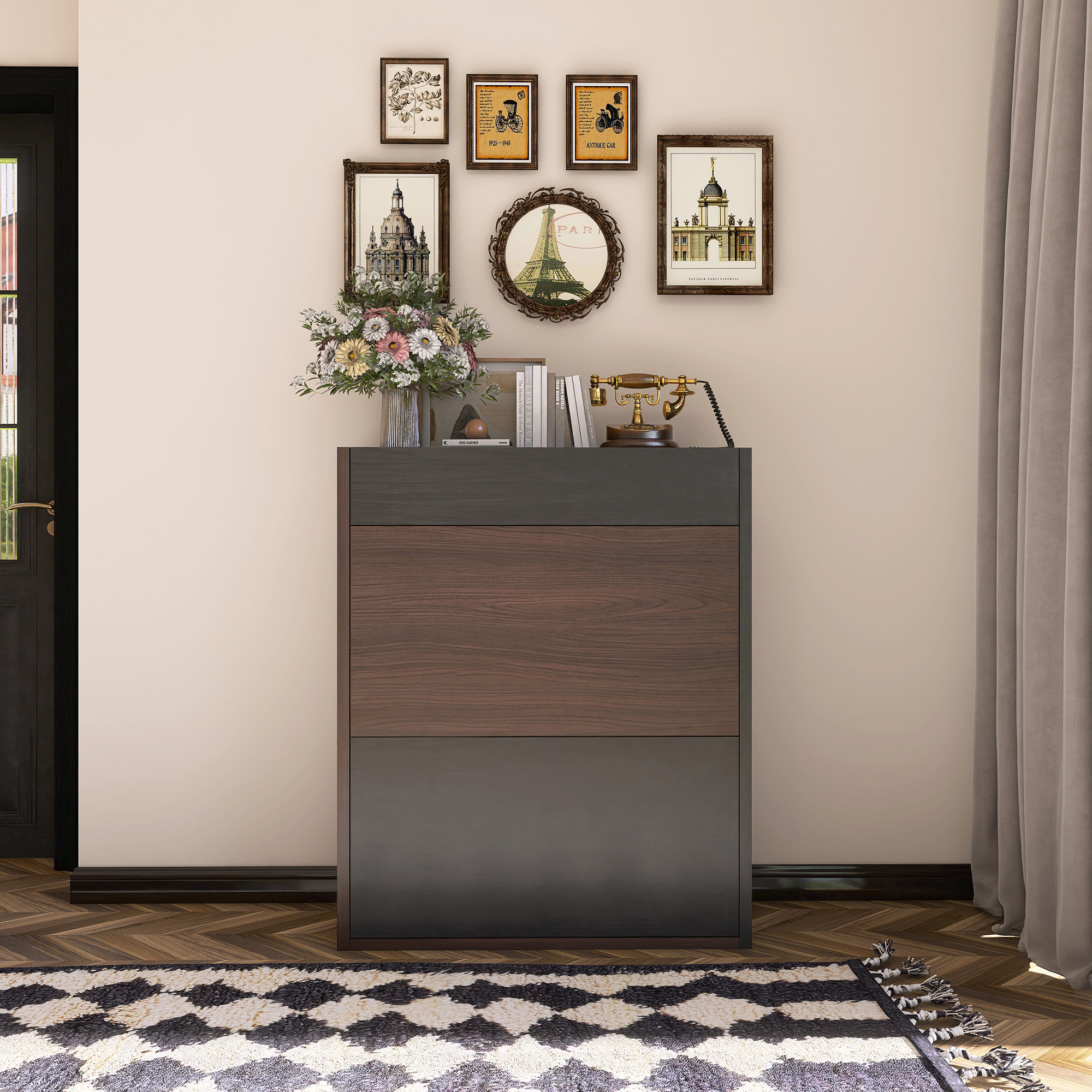 Latitude Run® Extendable & Rotating Cabinet With 1 Drawer | Wayfair