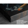 Trinx Cow Smoking Cigar Canvas Print, Modern Wall Art Decor for Home ...
