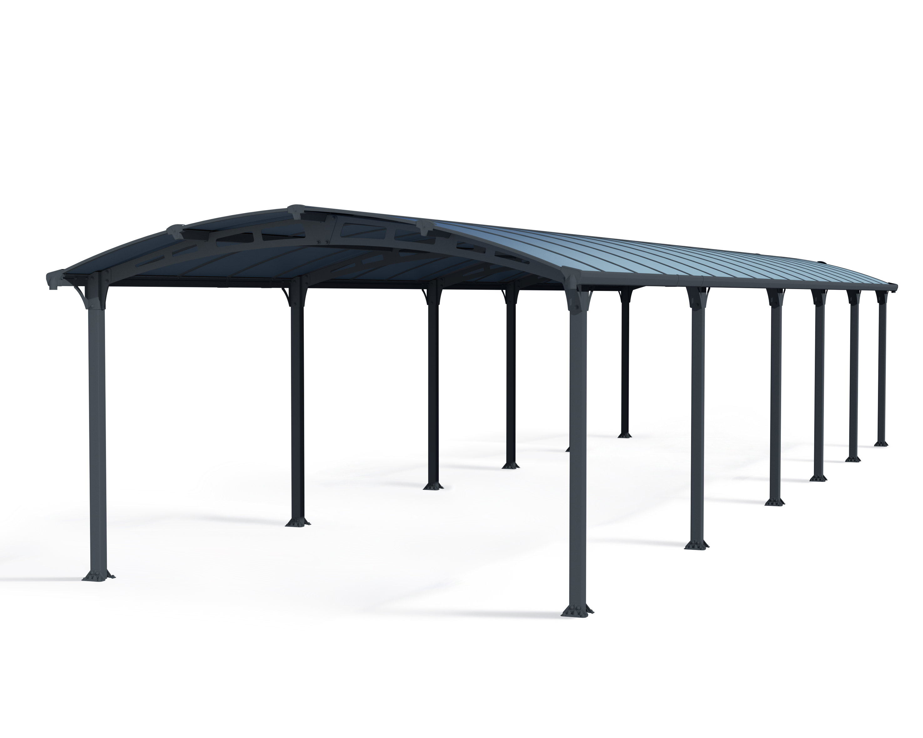 Canopia Palram - Canopia Arcadia 12' W x 42' D Canopy Gray | Wayfair