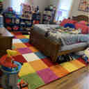 Isabelle & Max™ Bright Squared Geometric Red/Blue/Yellow Kids Area Rug ...