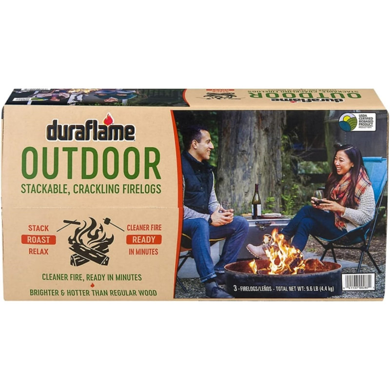 Duraflame Outdoor Stackable Crackling Firelogs | Wayfair