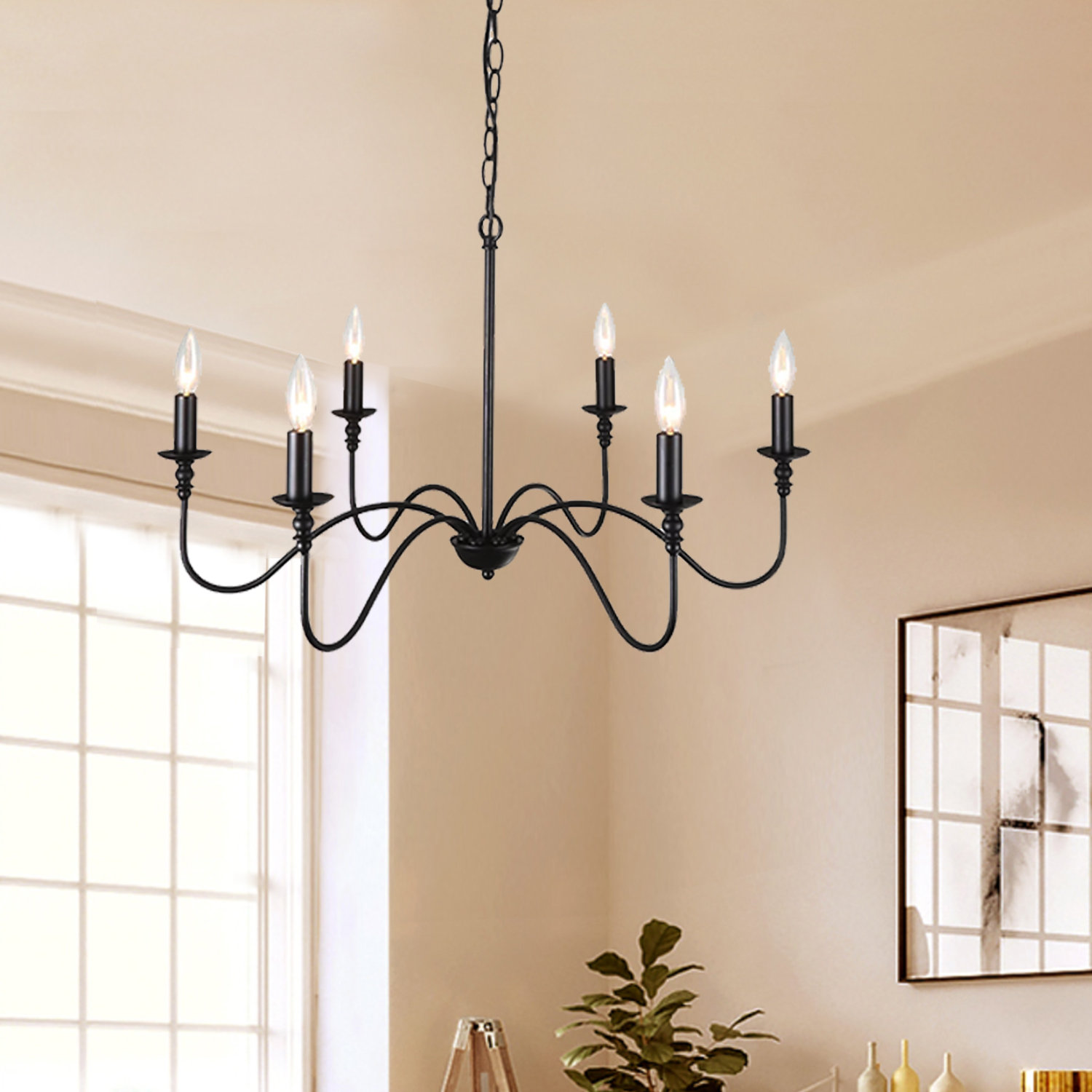 Three Posts Baretta 6 - Light Candle Style Classic Chandelier & Reviews ...
