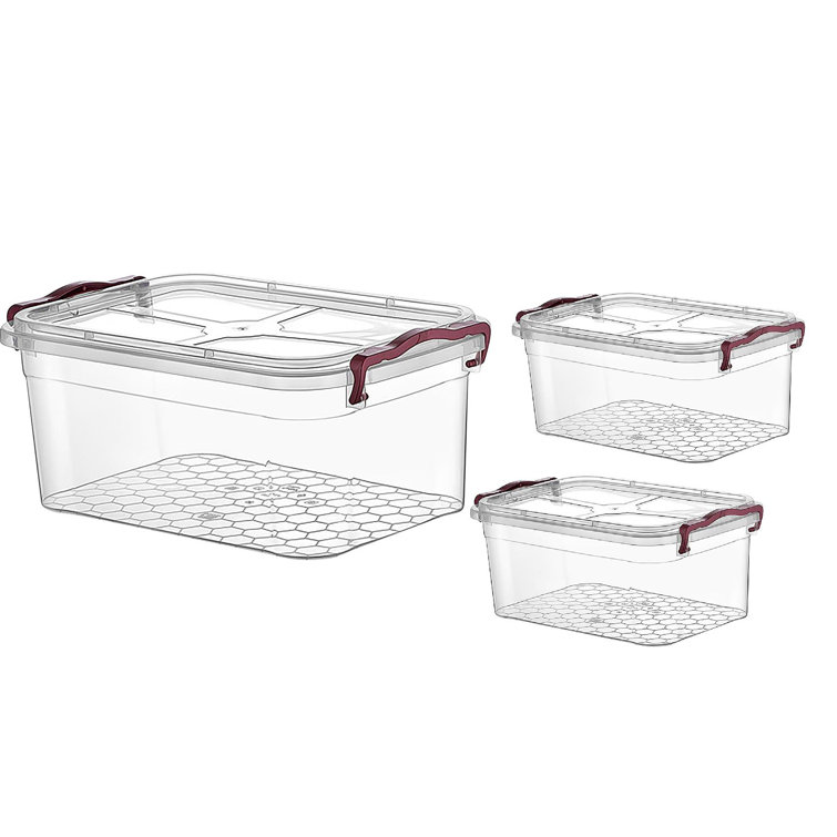 Rebrilliant MantraRaj Clear Plastic Basket Storage Boxes Container With ...