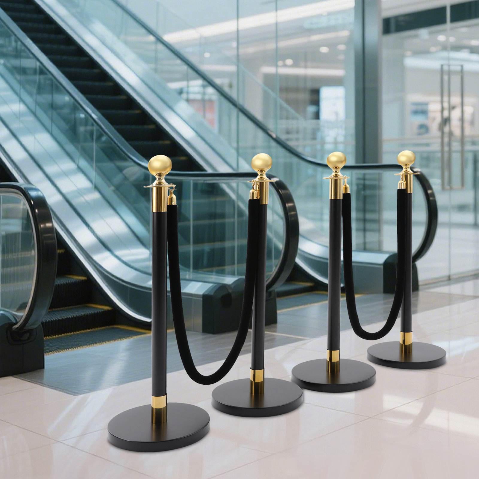YXSUN Stanchion Posts, Crowd Control Barriers, Stanchion Post With Ball ...