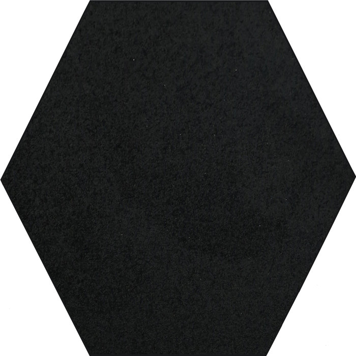 Latitude Run® Solid Color Hexagon Shape Area Rugs Black | Wayfair
