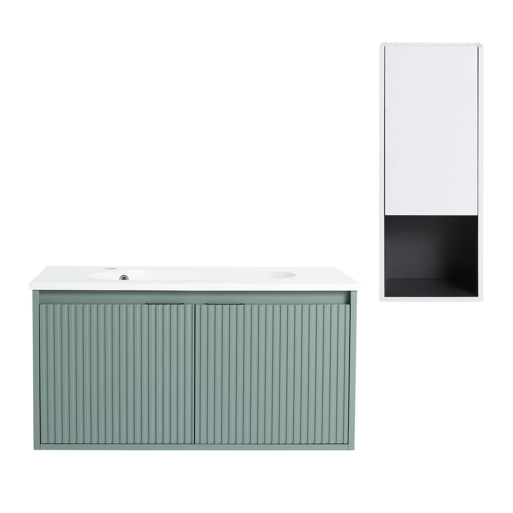 Latitude Run® Floating Bathroom Vanity With Innovative Features And ...