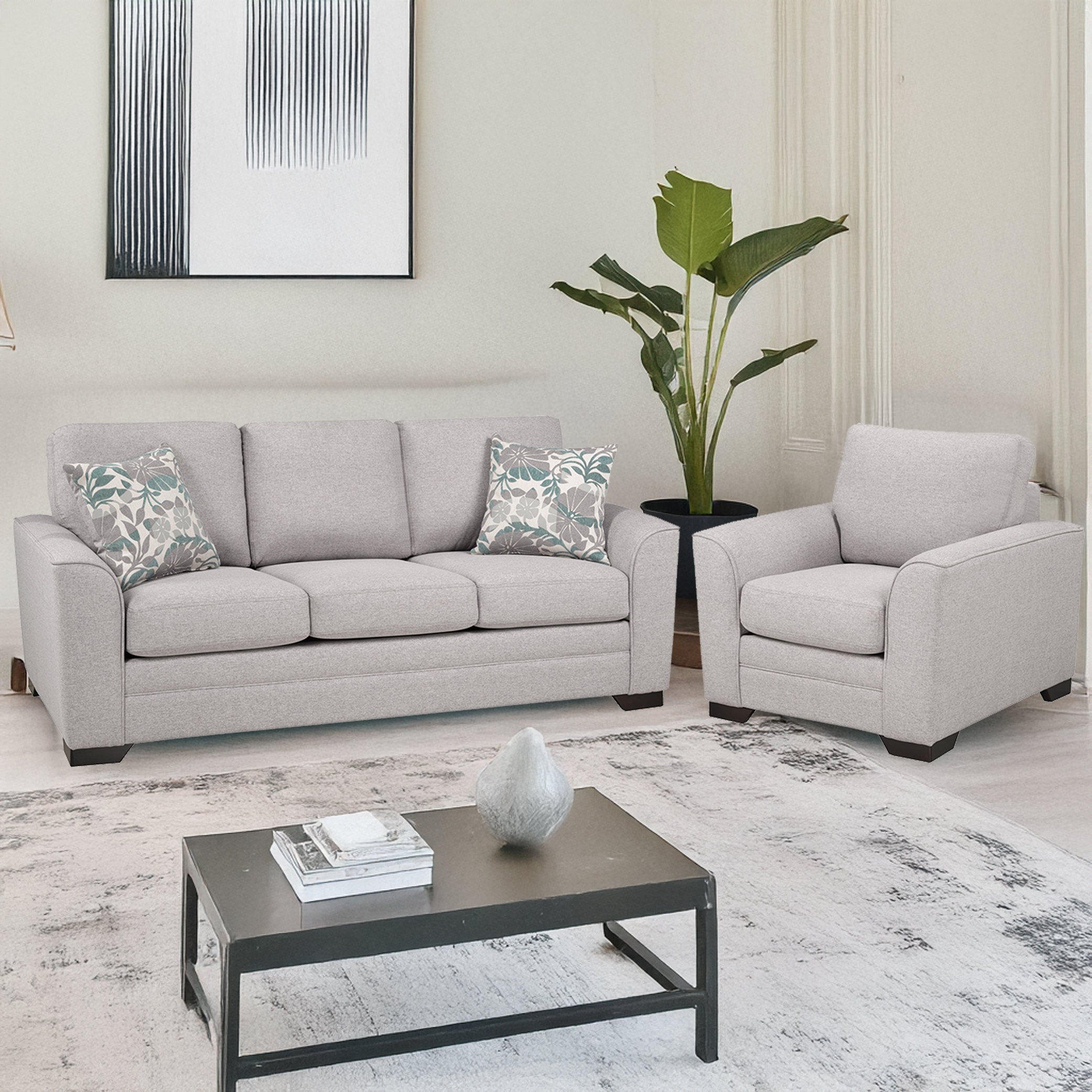 Red Barrel Studio® Beauchamp Fabric Sofa & Chair Set | Wayfair