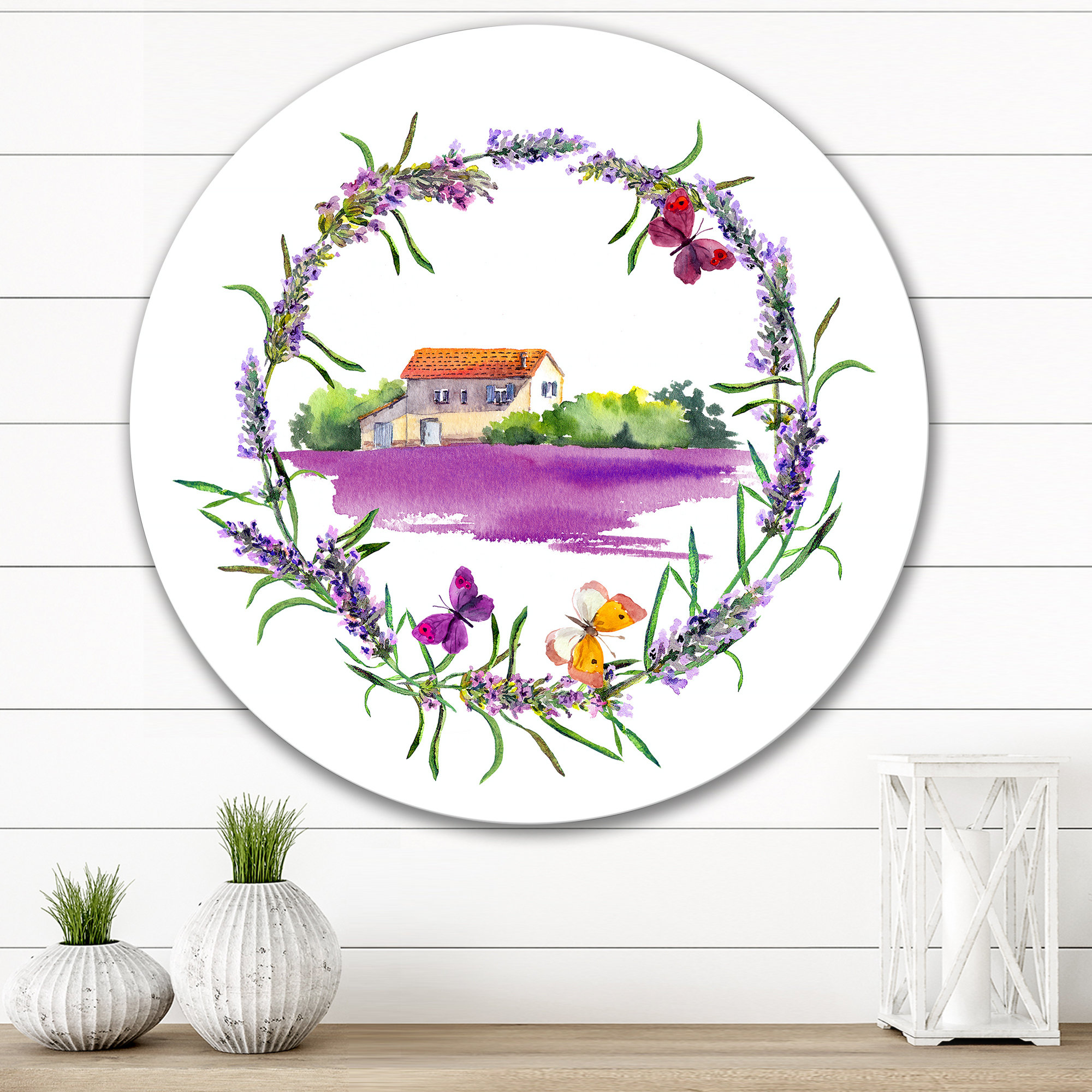 One Allium Way® Rural Farm And Lavender Field In Garland - Country ...