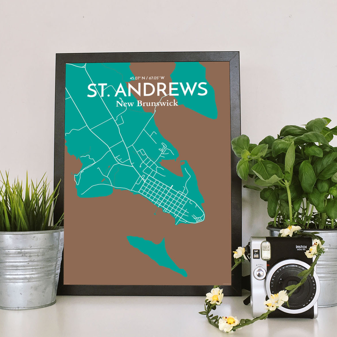 East Urban Home St. Andrews City Map - Unframed Graphic Art Print on ...