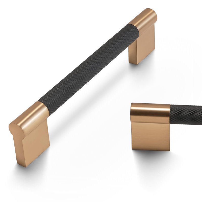 COAHAHA Black And Champagne Bronze Cabinet Handles - 5-Inch, Durable ...