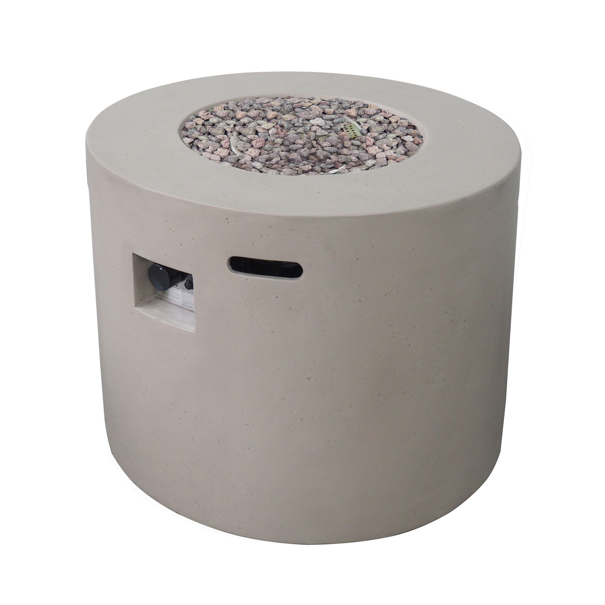 Latitude Run® 31" ROUND MGO FIRE PIT- 40 000 BTU | Wayfair