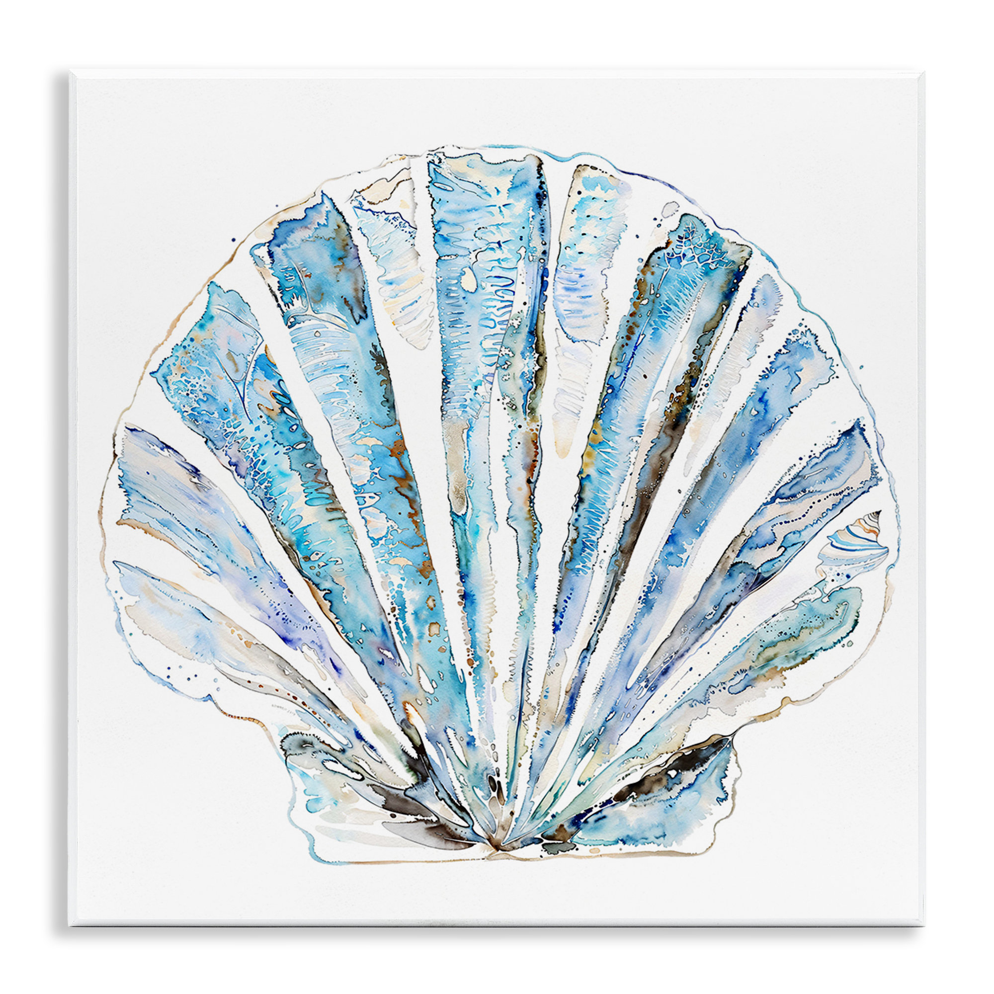 Highland Dunes Blue Clam Shell Wall Plaque Art by Christine Zalewski ...
