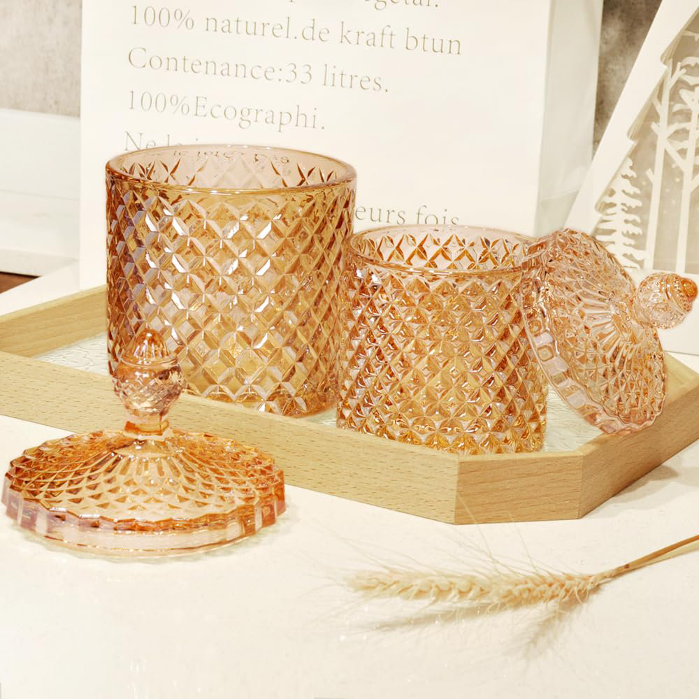 Mercer41 10+24 Oz Glass Jars Bathroom Canisters Storage Organizer Cute ...