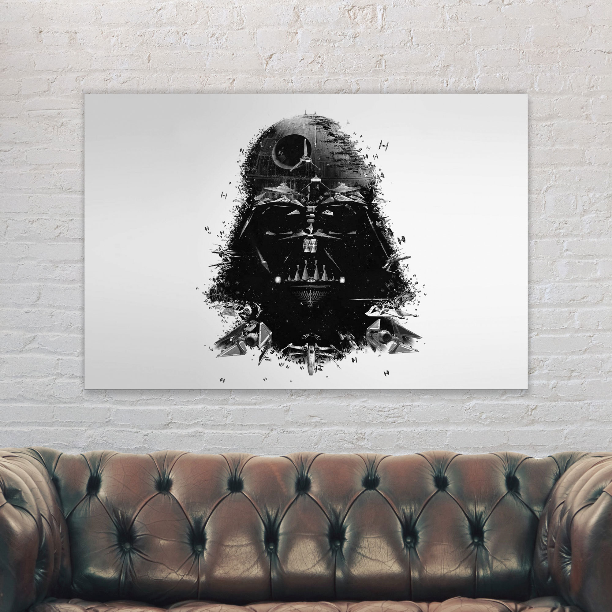 Star Wars Darth Vader Head Collage - Wrapped Canvas Graphic Art ...