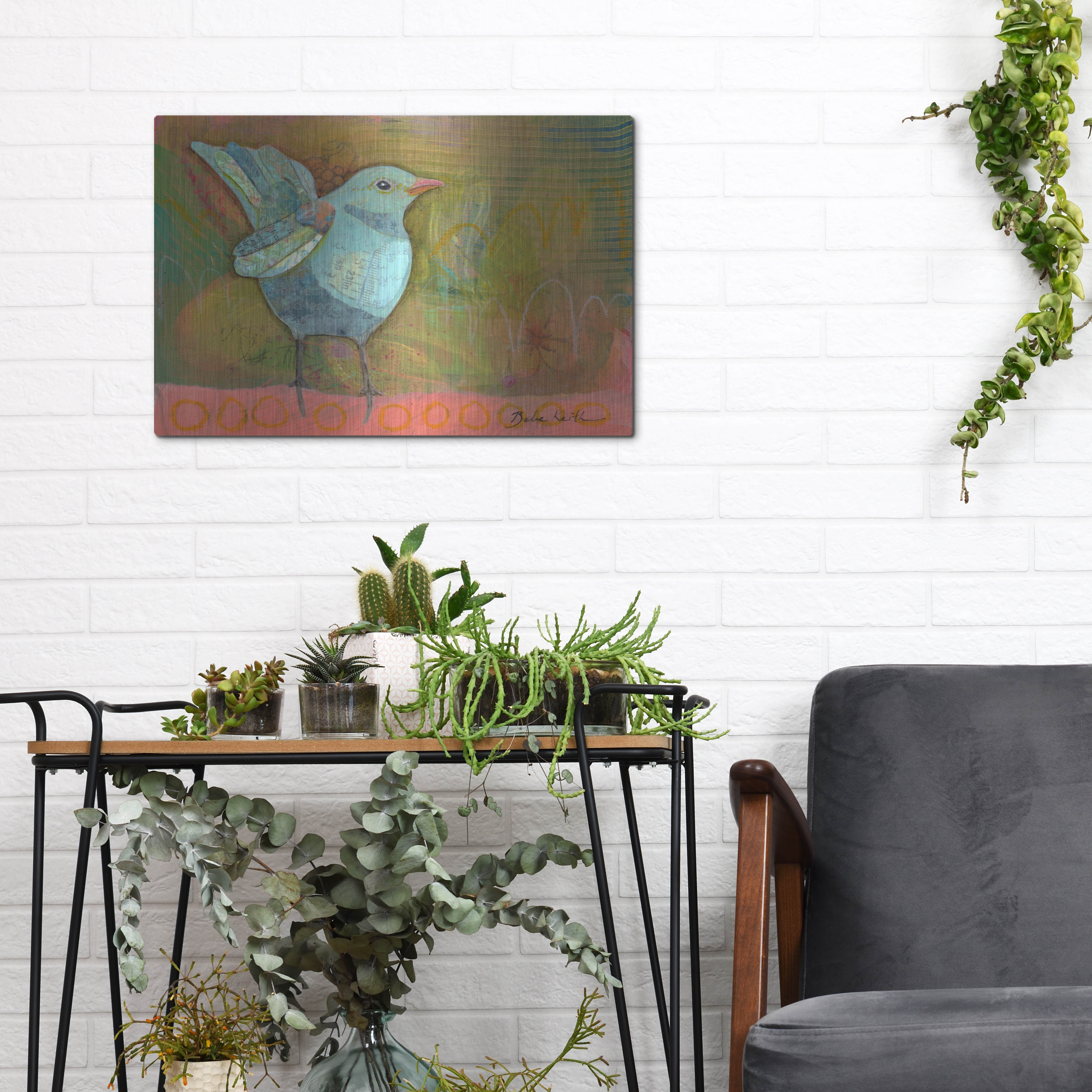 Winston Porter 'Bird Big' by Bebe Keith Metal Wall Art, 16" x 12" | Wayfair