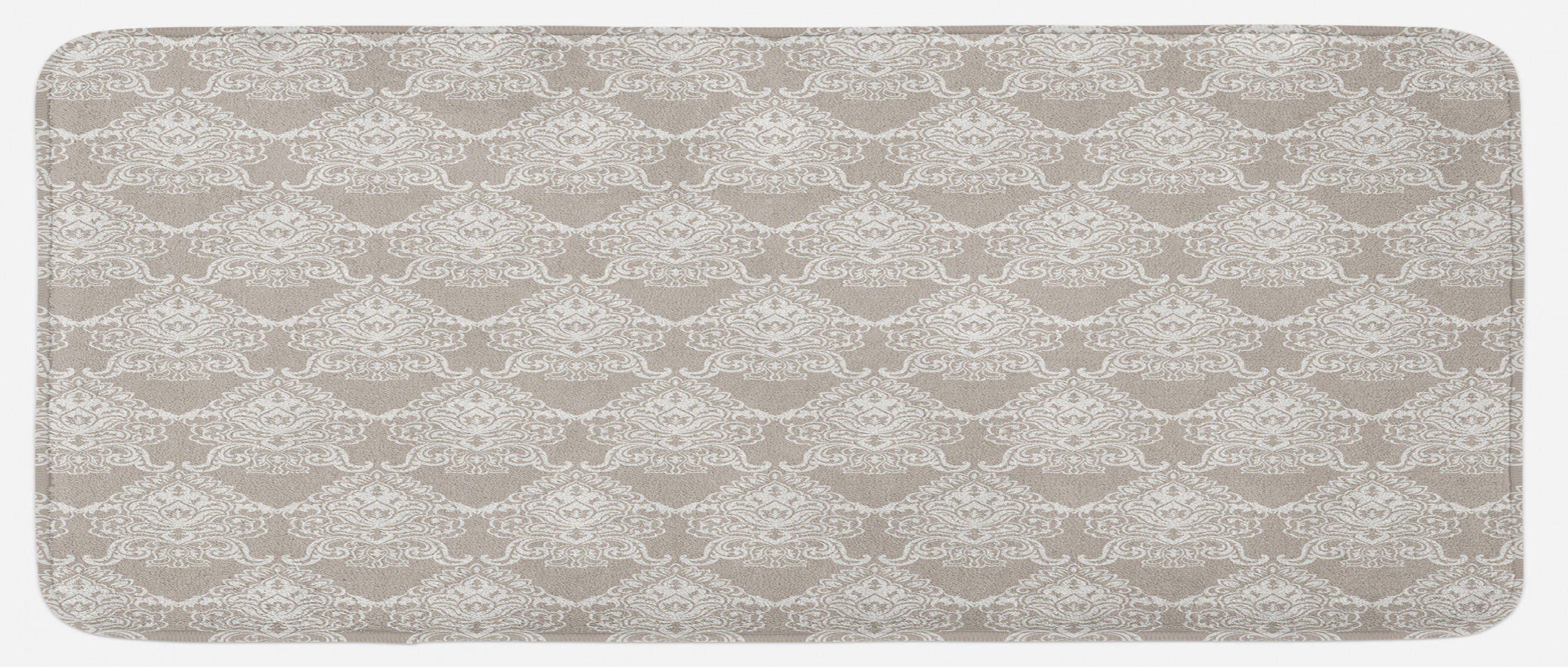 East Urban Home Royal White Damask In Classic Baroque Style Rococo ...