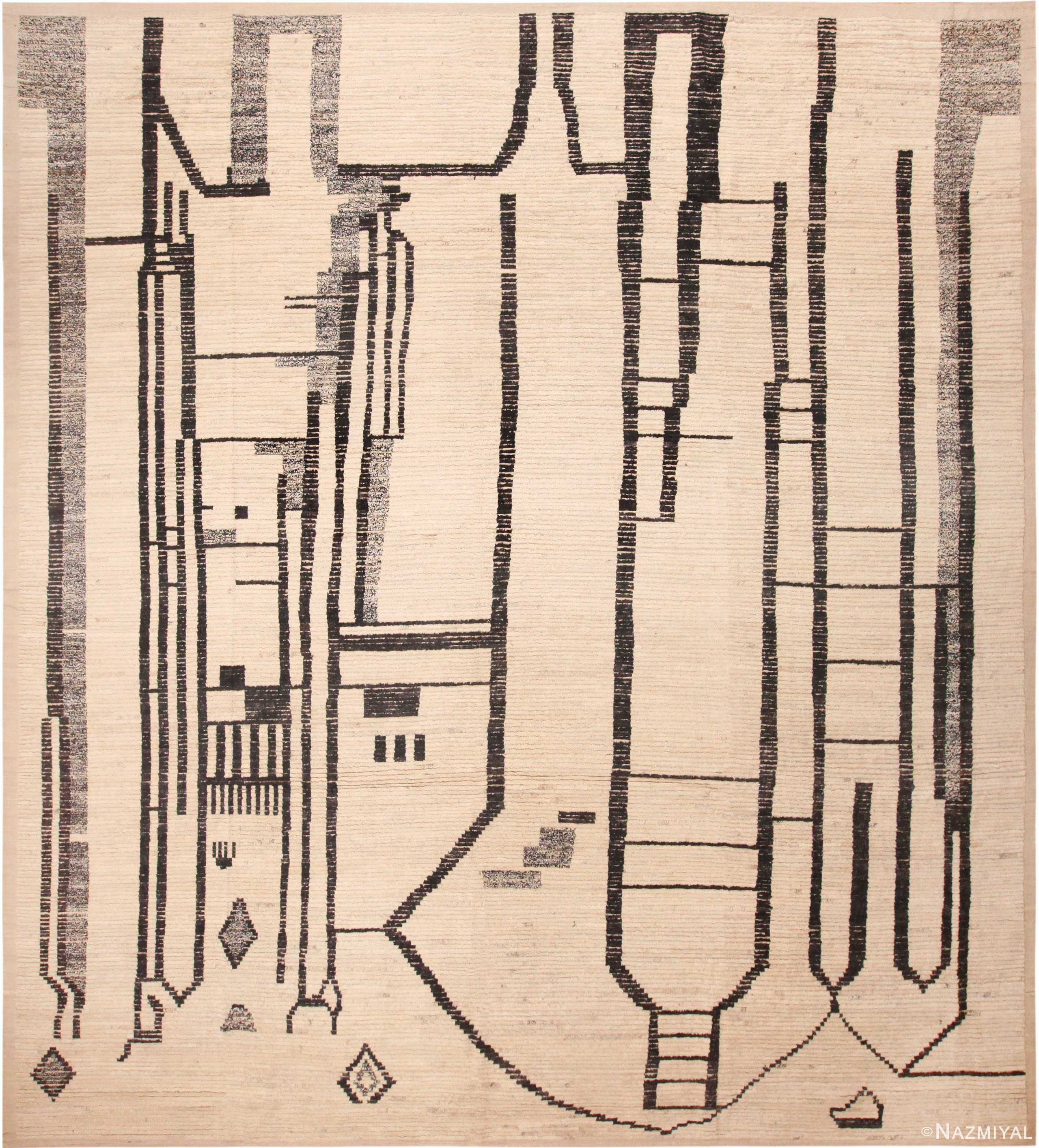 Nazmiyal Collection One-of-a-Kind Background Abstract Primitive Design ...