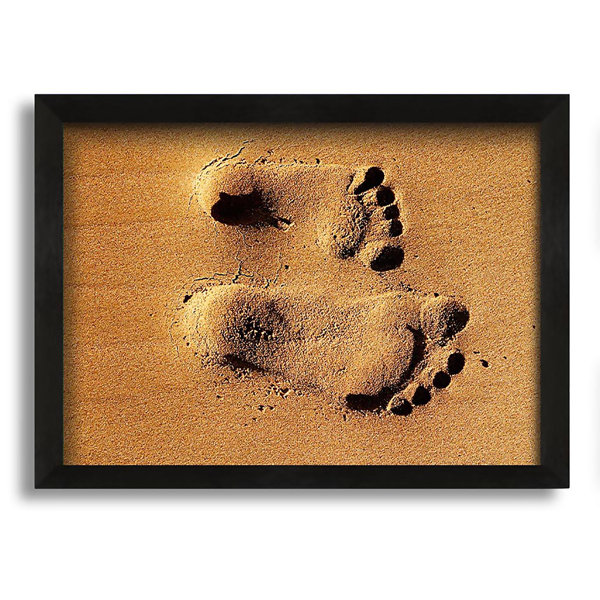 Ebern Designs Footprints In The Sands Of Time - Single Picture Frame ...