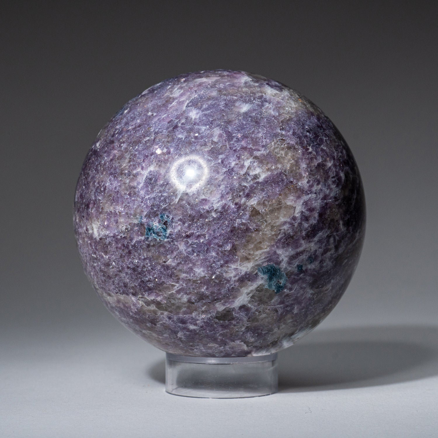 Astro Gallery of Gems Genuine Polished Lepidolite (3") Sphere from ...