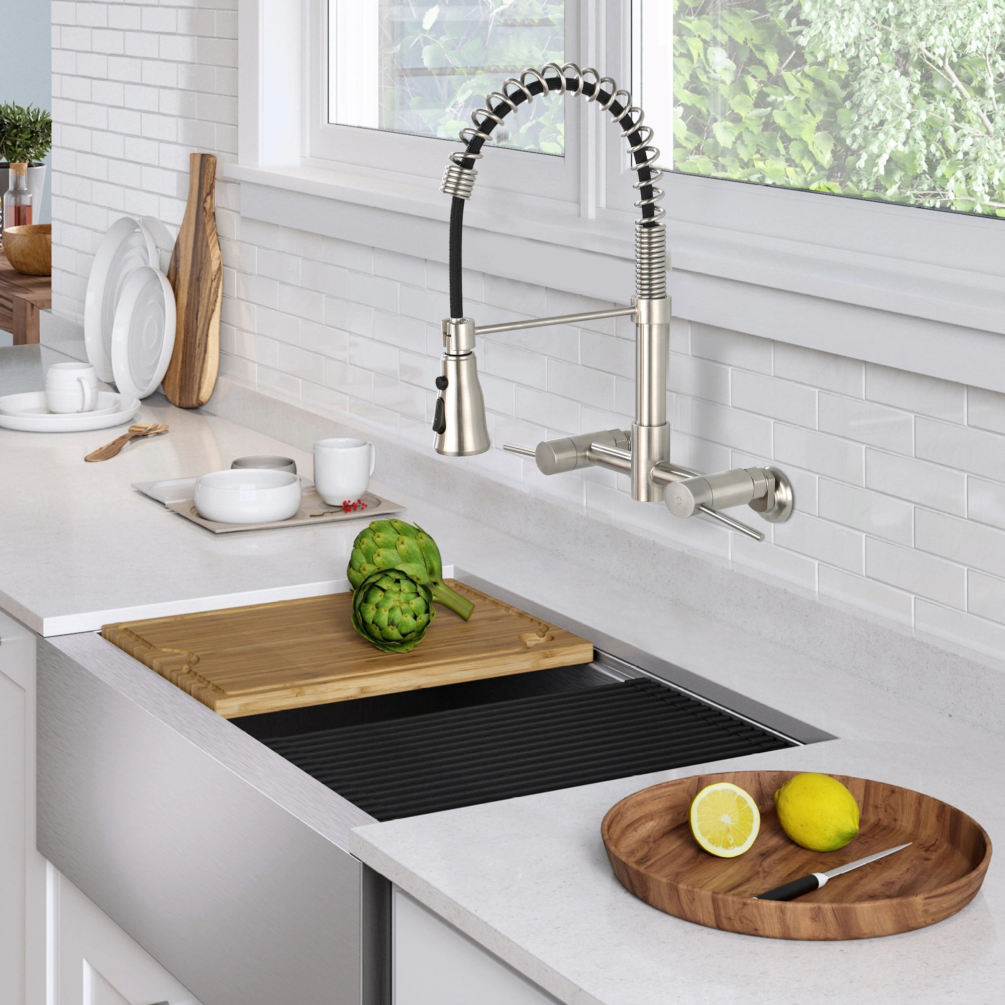 SMARTLET Pull Down Kitchen Faucet | Wayfair