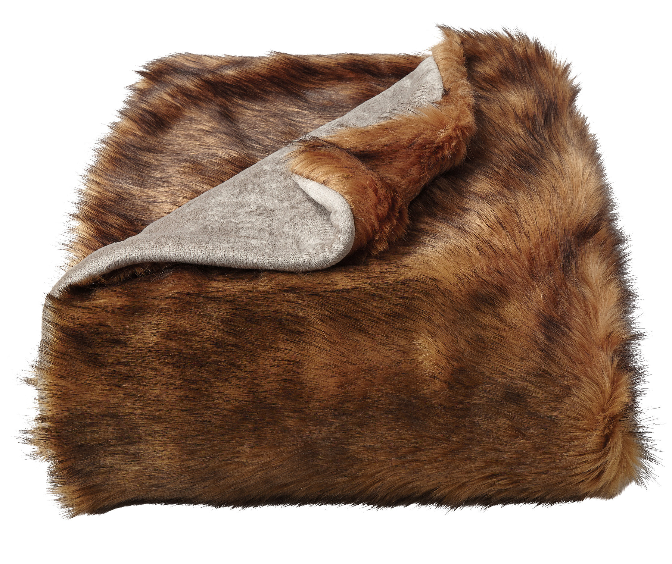 Plymouth Home LHC Faux Fur Throw Blanket - 60x70 Hypoallergenic Premium ...