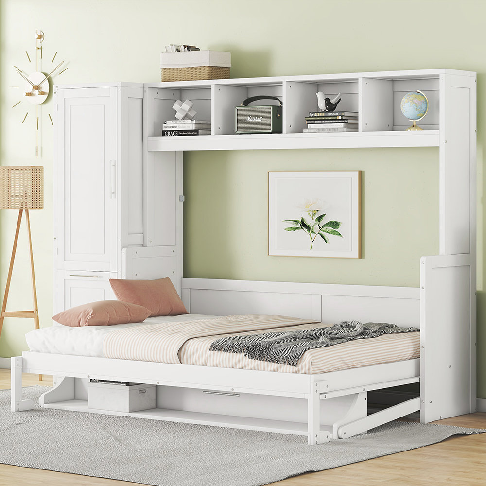 Winston Porter Scarlott Murphy Storage Bed | Wayfair
