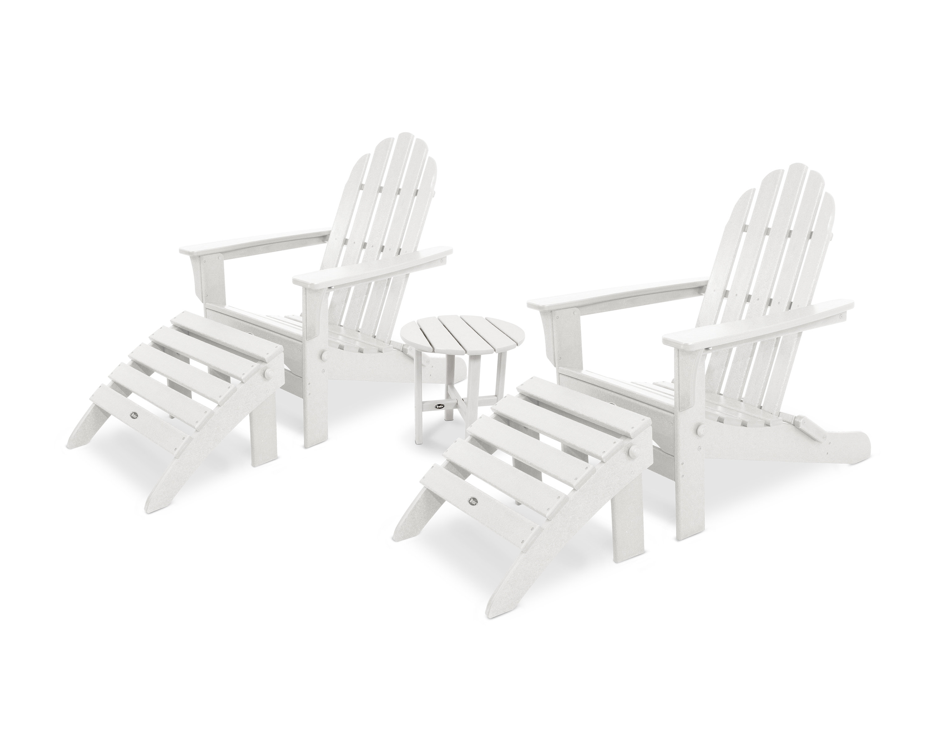 Trex Outdoor Cape Cod Folding Adirondack Set with Ottomans - Wayfair Canada