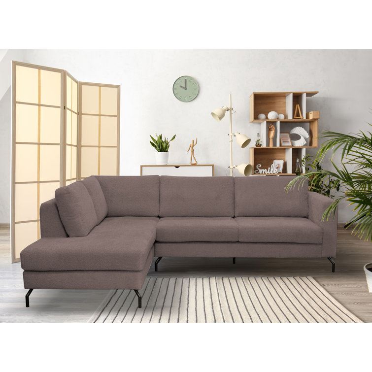 Metro Lane Bryla Upholstered Corner Sectional | Wayfair.co.uk