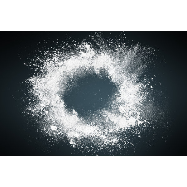 Metro Lane Abstract Dust Explosion Frame Background - Wrapped Canvas ...