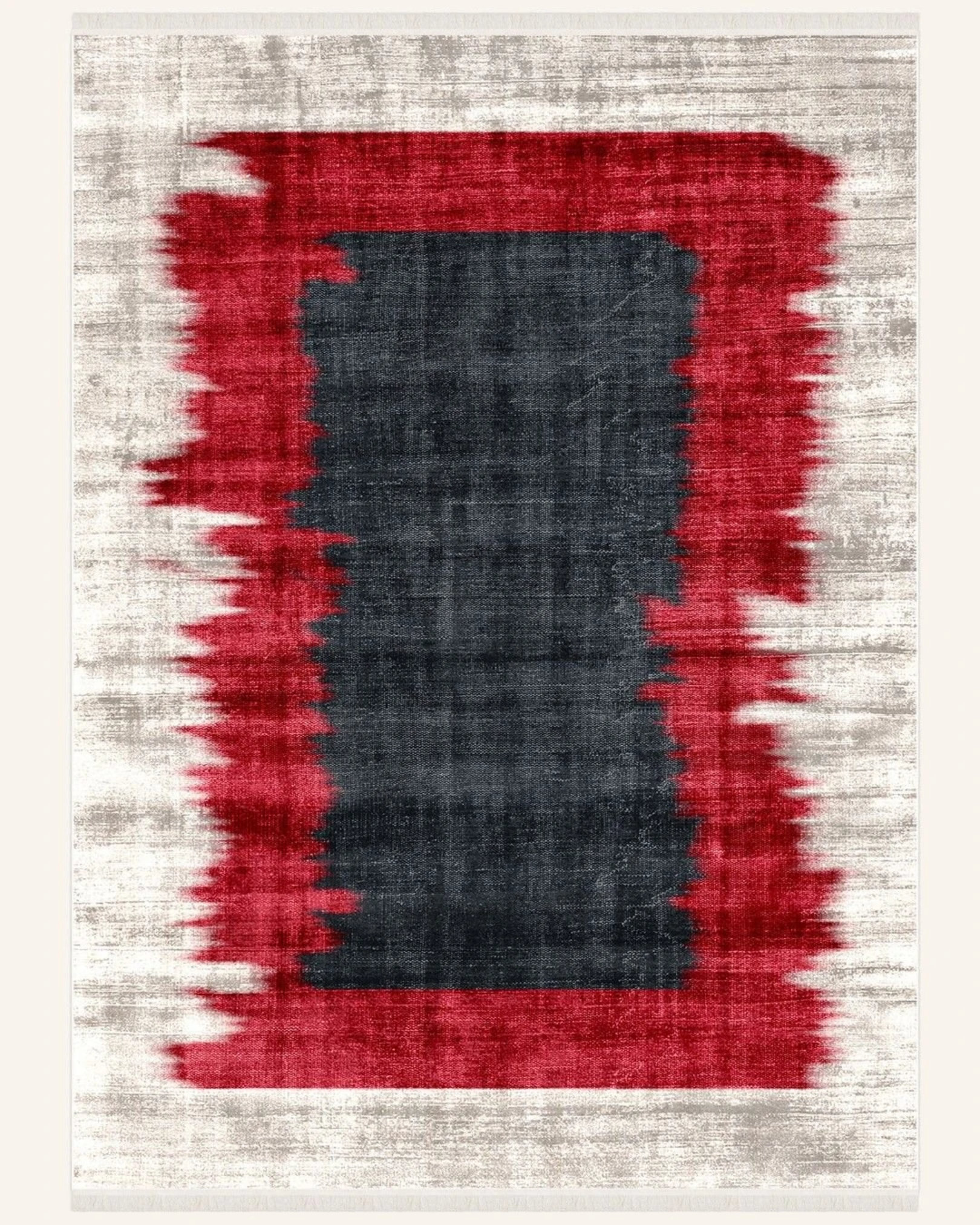 Dakota Fields Adah Abstract Red Black Cream Machine Woven Cotton ...