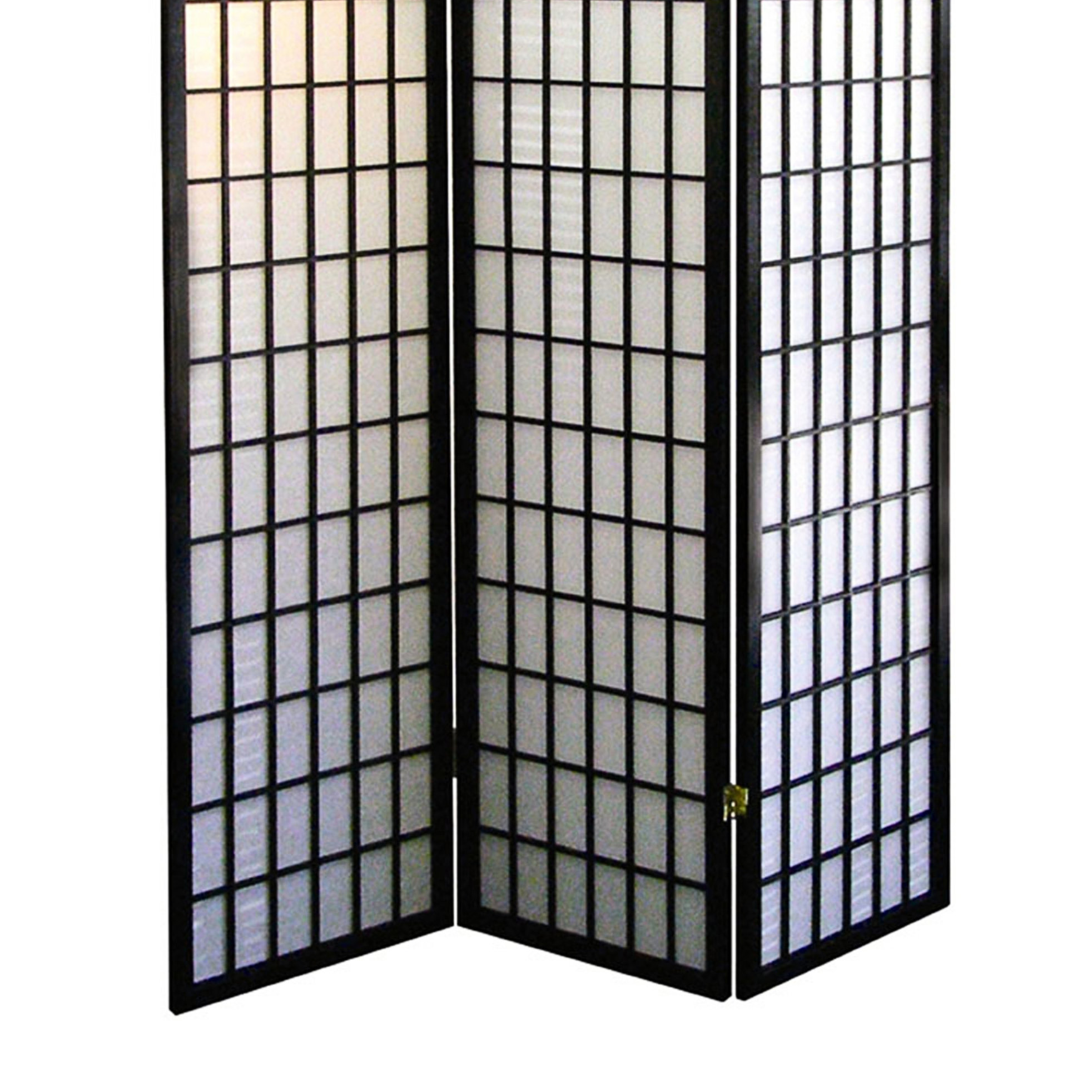 BalmyBoulevard 70" Tall Japanese Style 3 Room Divider In Black. Create ...
