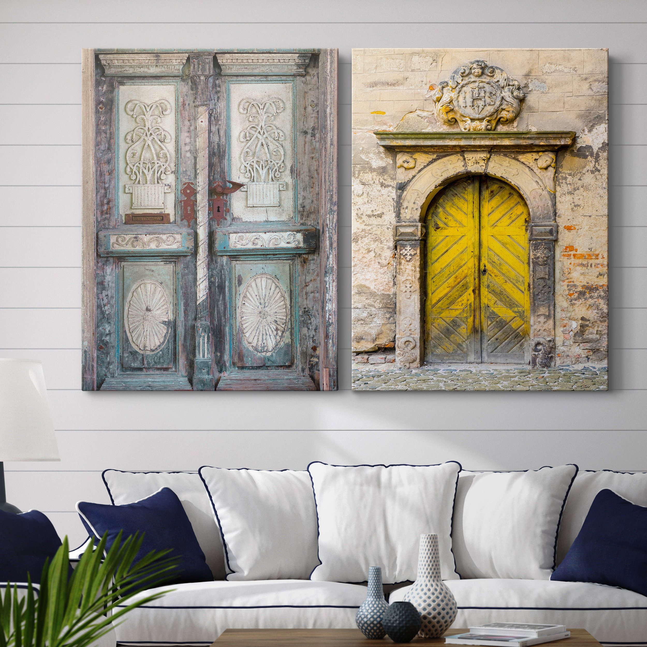 Bungalow Rose Baltic Door - 2 Piece Painting Print Set | Wayfair