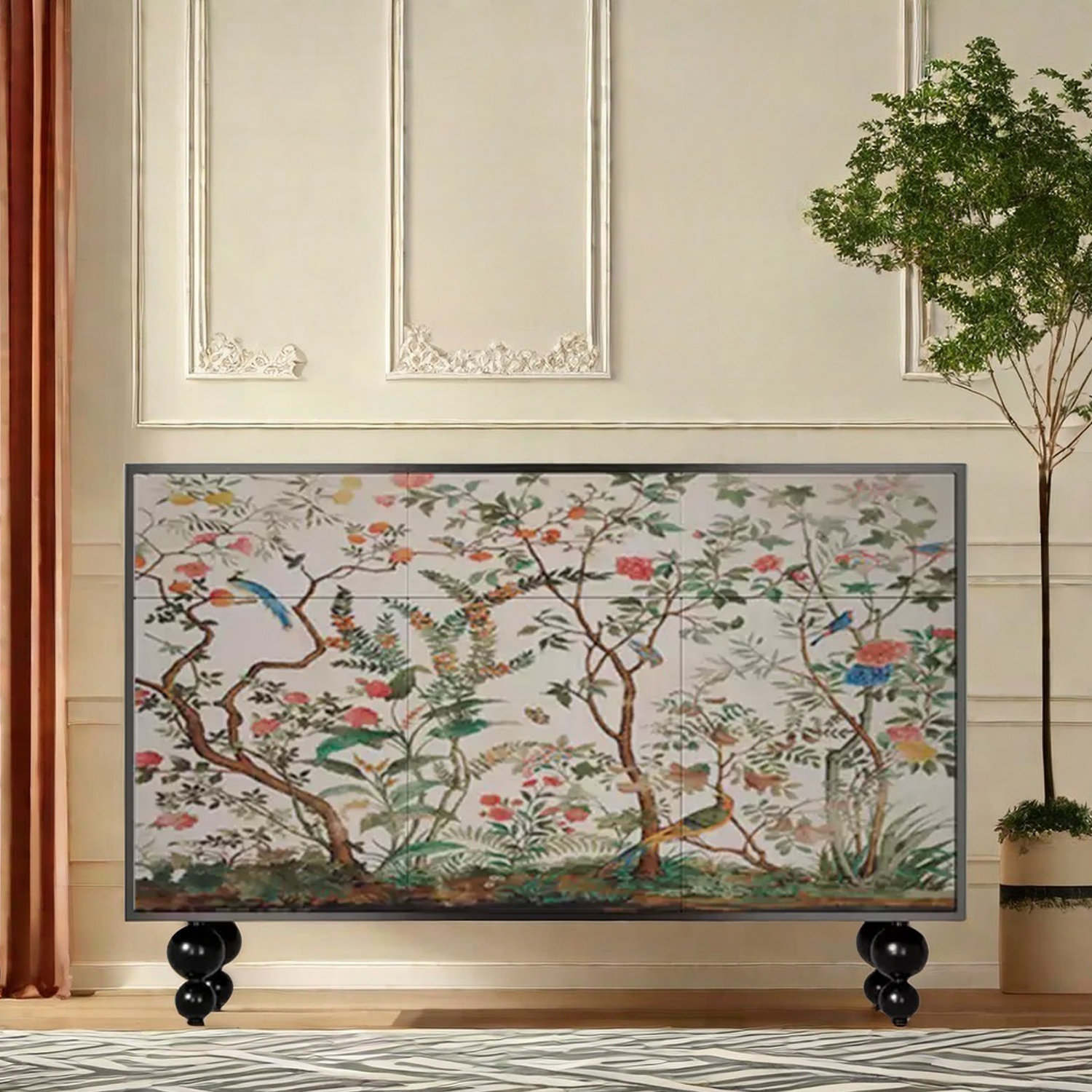 Vivid Space Creation Entrance Cabinet Decorative Locker Sideboard | Wayfair