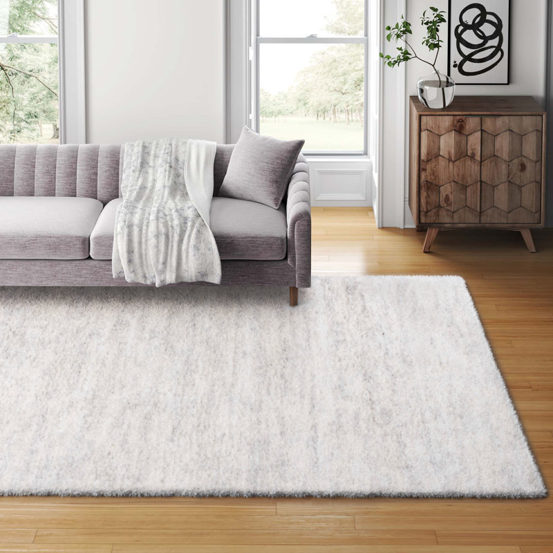 Mercury Row® Presler Ivory/Light Gray Area Rug "& Reviews" | Wayfair