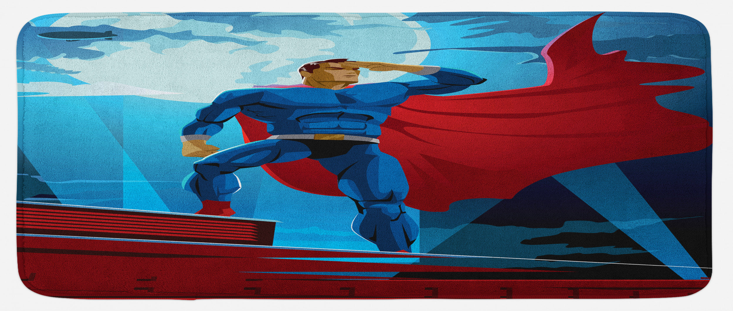 East Urban Home Superhero Kitchen Mat | Wayfair