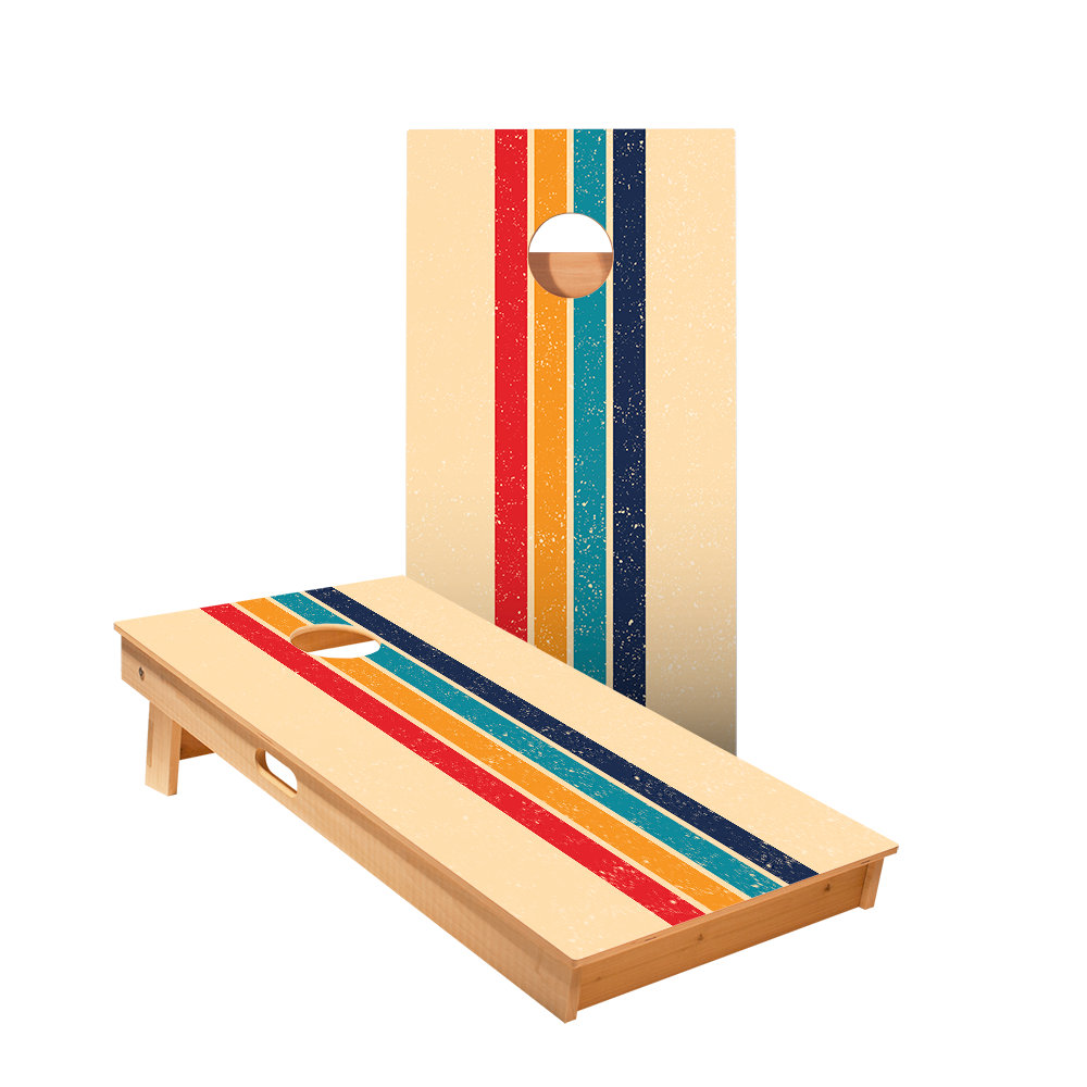 The American Cornhole Association Retro Stripes Star Cornhole Boards ...