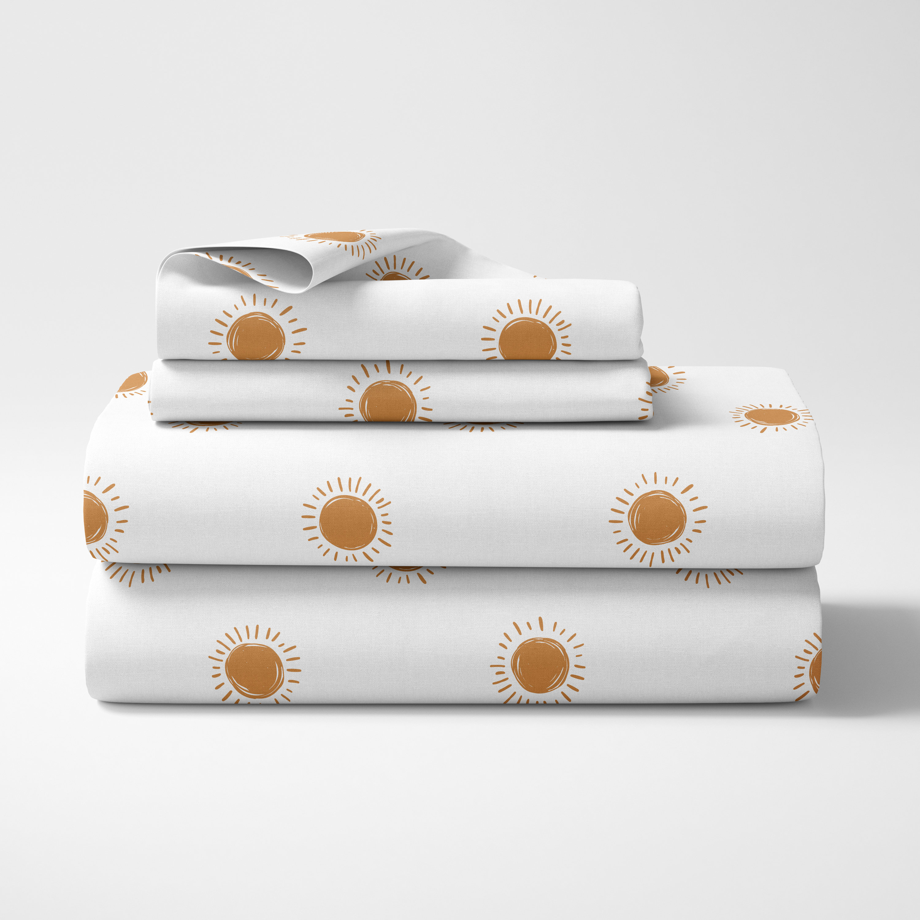 Sweet Jojo Designs Sun Print Microfiber Twill Sheet set | Wayfair