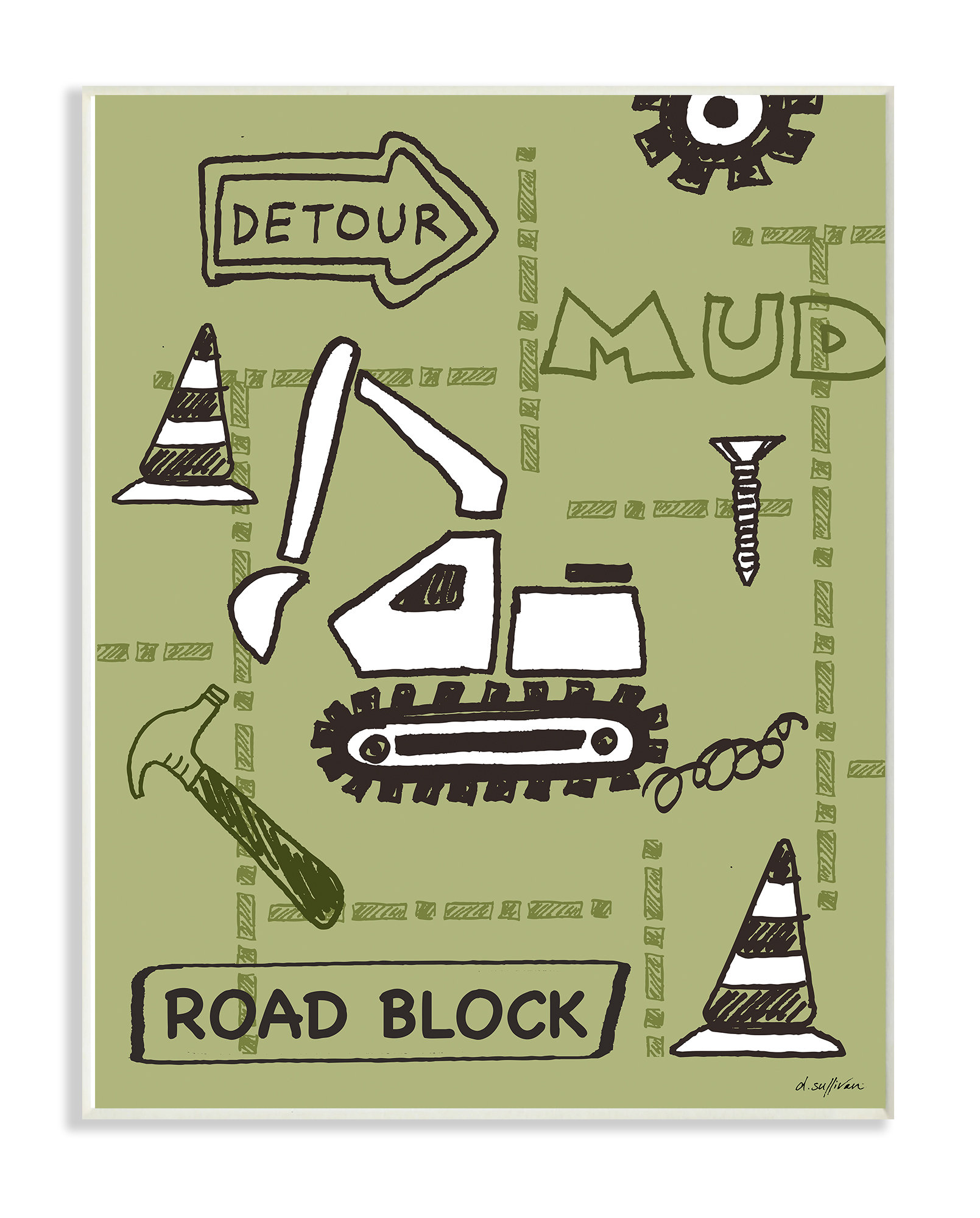 Isabelle & Max™ Tanner Detour Bulldozer Road Block Construction Zone ...