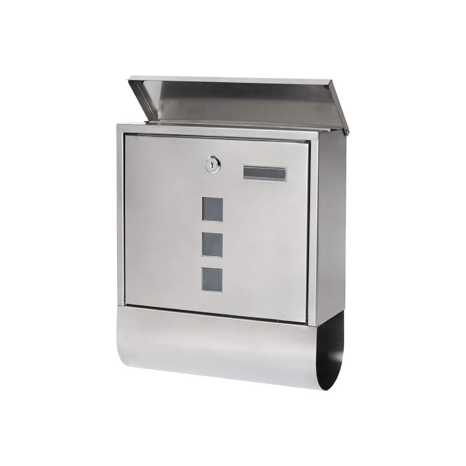 Home Moderne-N Stainless Steel Mailboxes With Key Lock,Wall Mounted ...