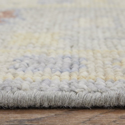 Feizy Mykenna Hand-Knotted Wool Floral Area Rug | Perigold