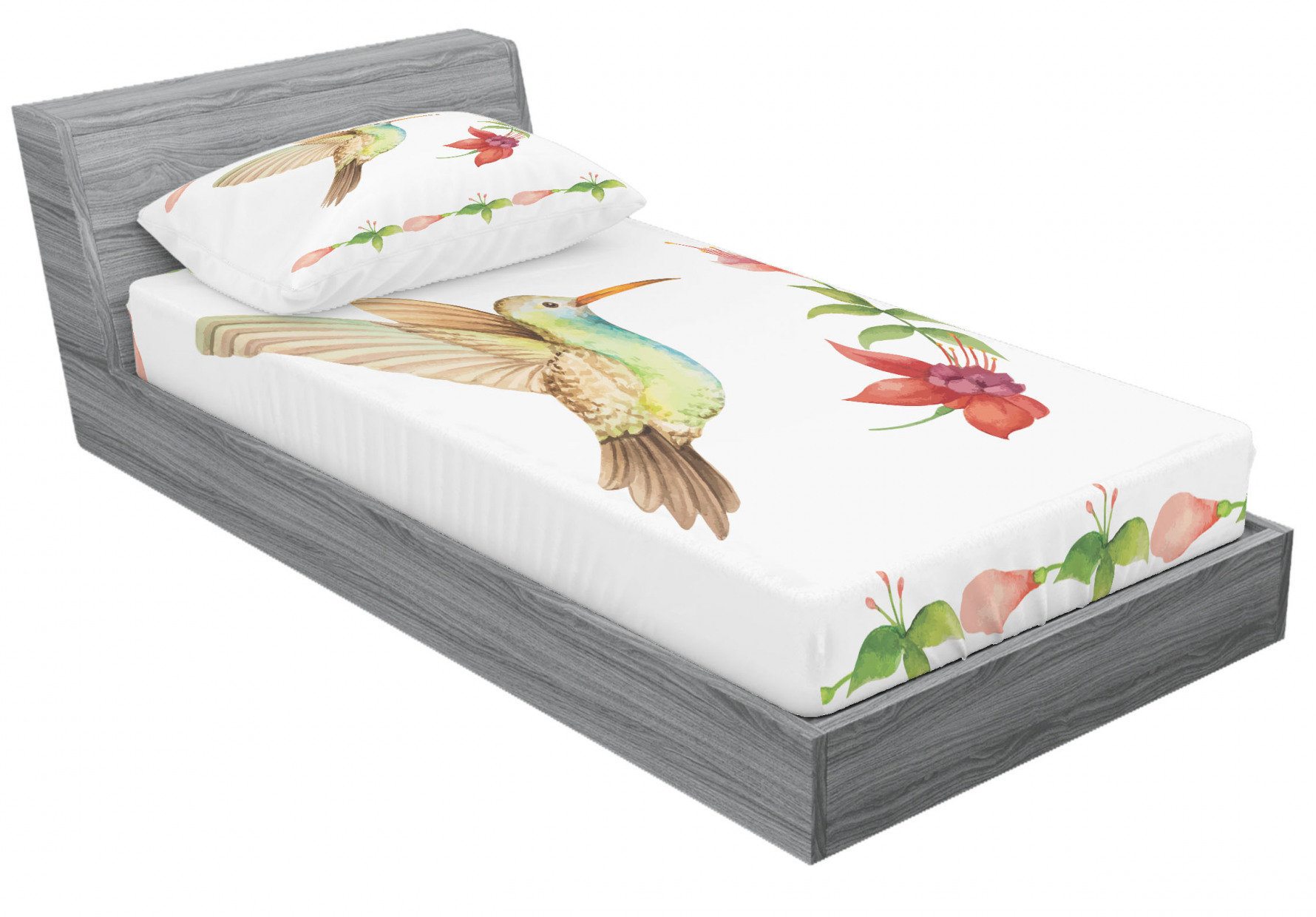 Ambesonne Hummingbird Sheet Set | Wayfair