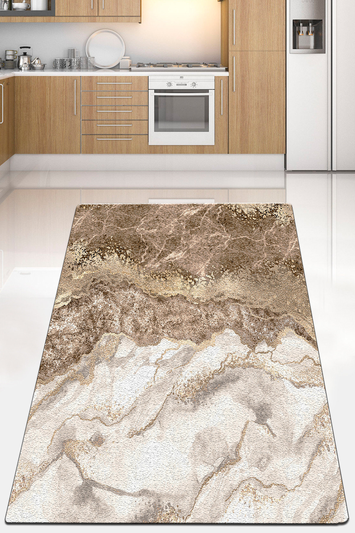 Bless international Brown/White Rug | Wayfair