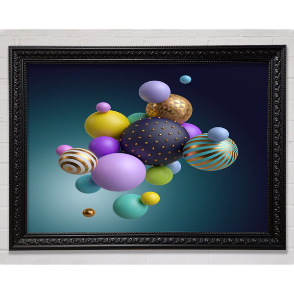 Ivy Bronx Spheres Of Three Dimensional Abstract Framed Print | Wayfair ...