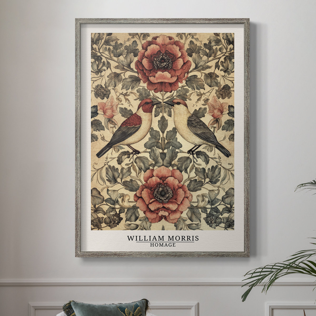 Lark Manor™ WM MORRIS Series CDIV Framed Print - Solid Wood | Wayfair