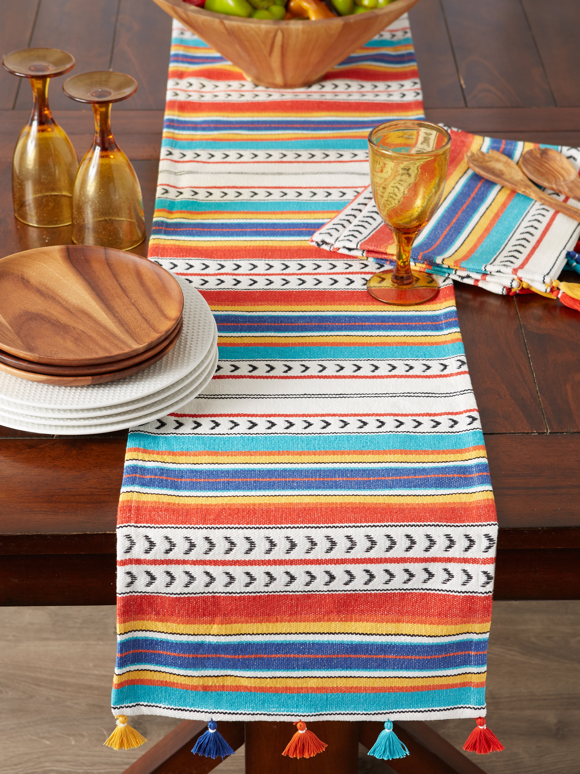 Dakota Fields Nunez Striped Table Runner & Reviews | Wayfair